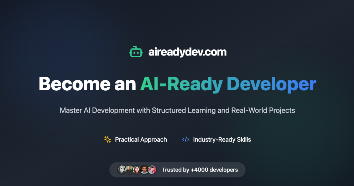 AI Ready Dev | Your Path to AI Development Mastery